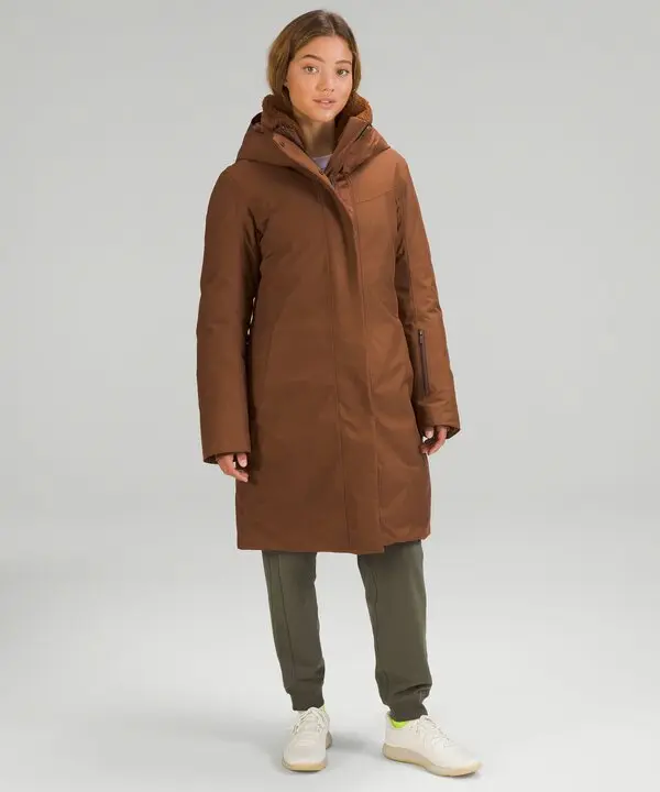 Lululemon Snow Warrior 600-Down-Fill Parka - Roasted Brown